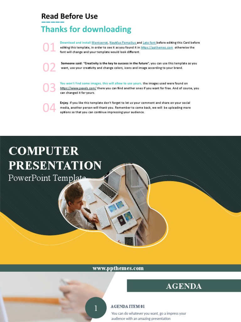 Ppthemes Computer Presentation Powerpoint Templates | PDF