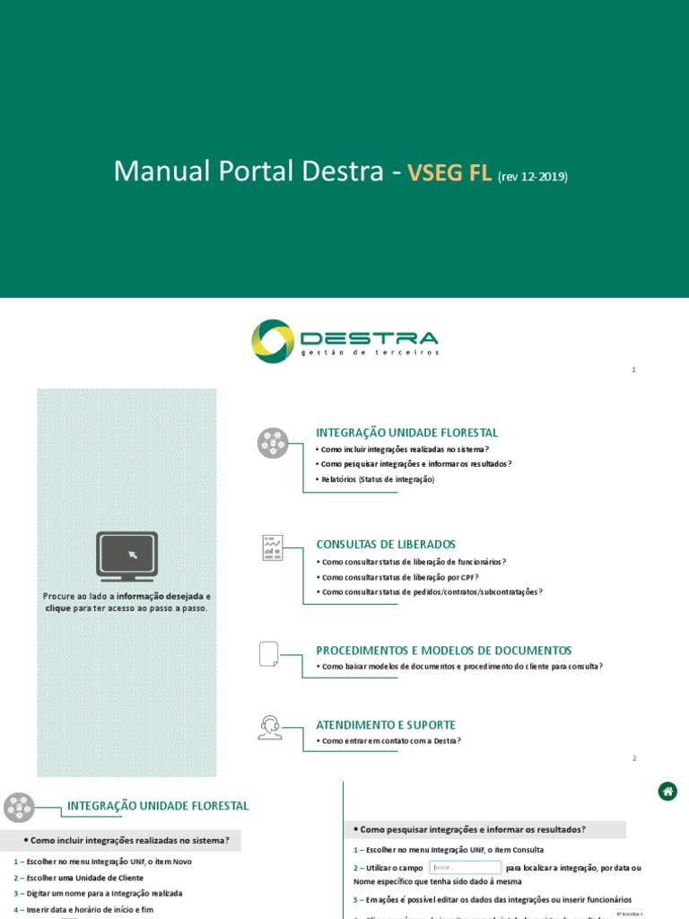 Manual Portal Destra - VSEG Multiplicador | PDF | Informática