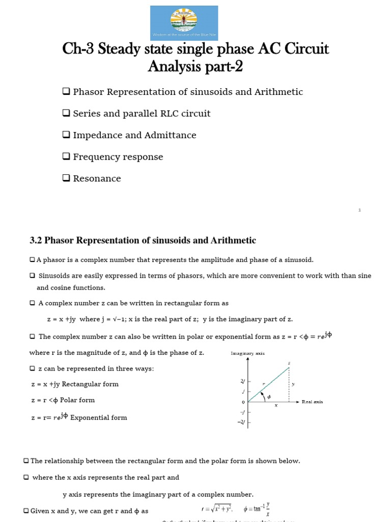 AC Circuit Analysis: Impedance & Phasors | PDF | Electrical Impedance ...