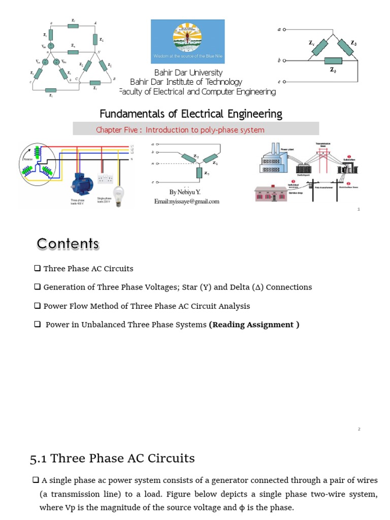Ch-5 Introduction To Poly Phase System | PDF | Alternating Current ...