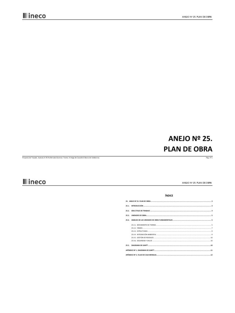 25 Plan de Obra | PDF