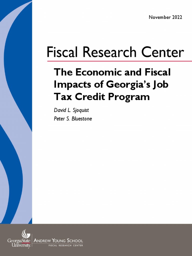 Georgia's Job Tax Credit Impact | PDF | Taxes | Employment