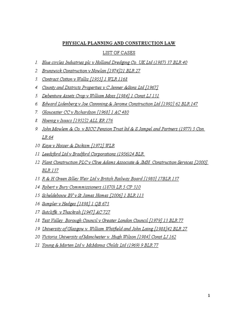 JCT Contracts in Construction Law | PDF