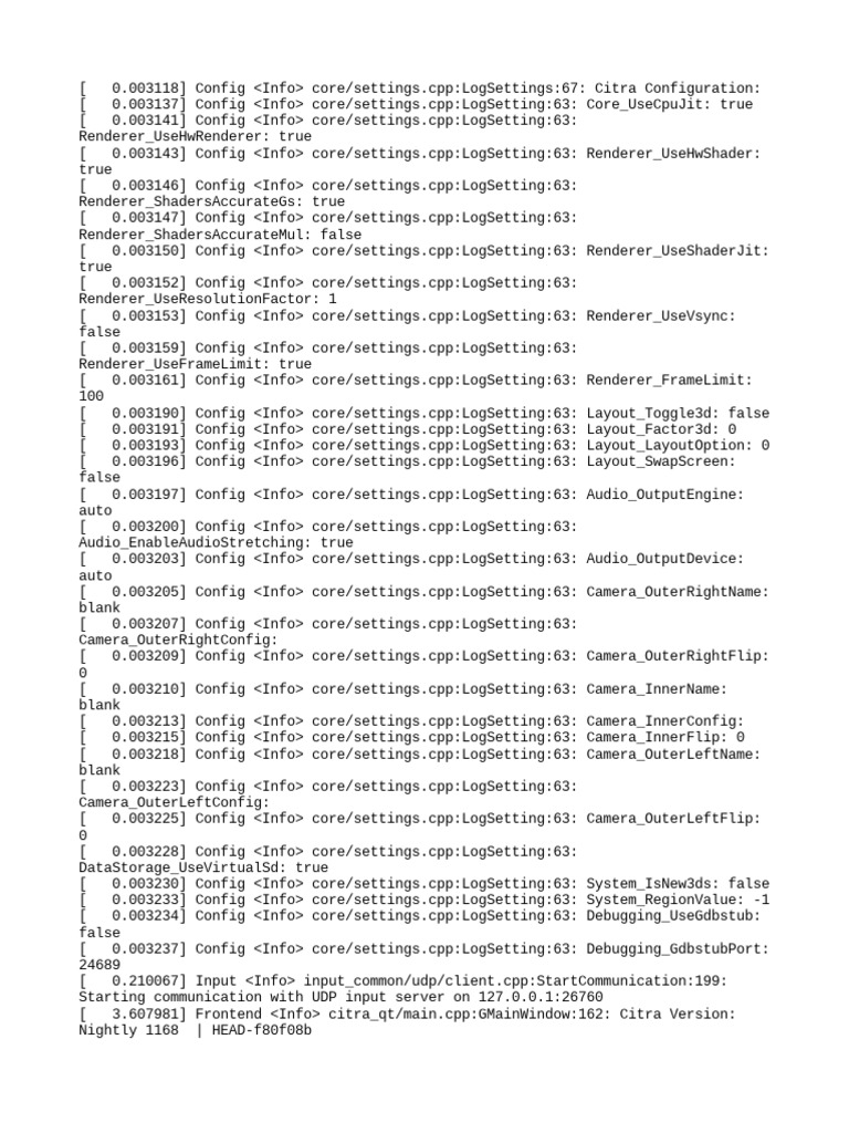 Citra Log | PDF | Computer File | Computing
