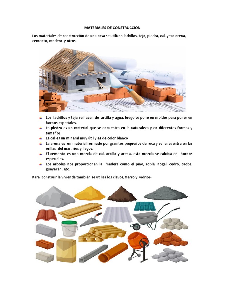Materiales de Construccion | PDF | Materiales de construcción | Cemento