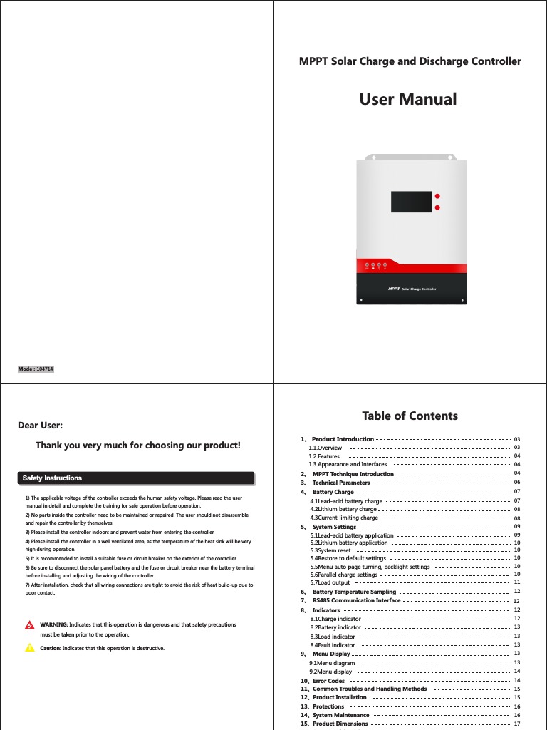 Srne Mf4860n15 Manual | PDF | Solar Panel | Photovoltaic System