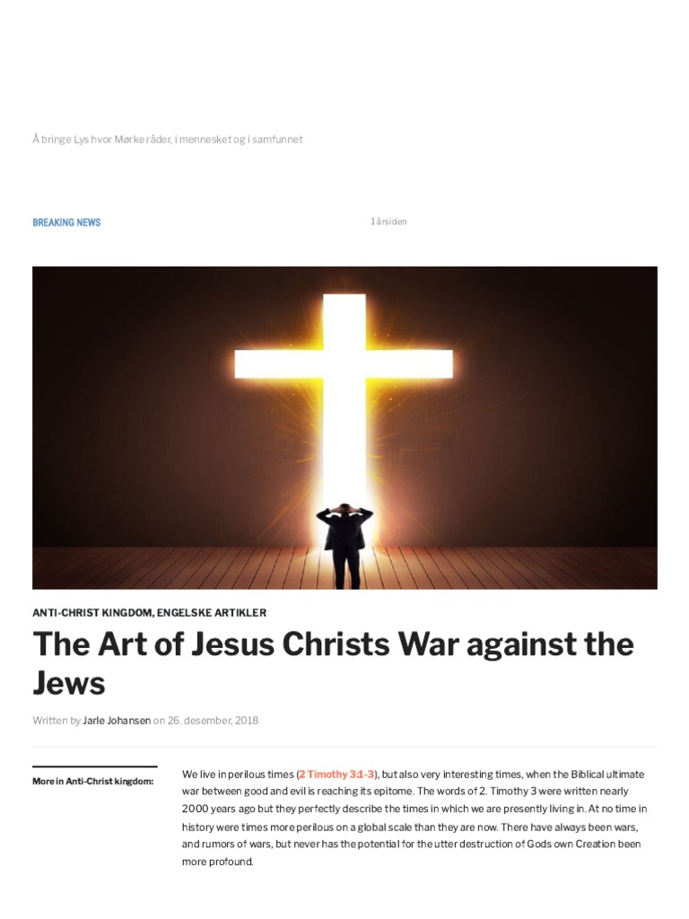 The Art of Jesus Christs War Against The Jews - Riksavisen | PDF | Jesus