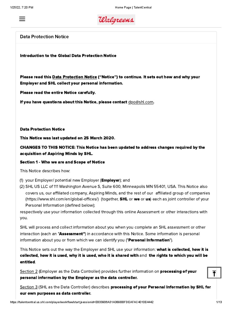 Home Page - TalentCentral | Download Free PDF | Information Privacy | Computing