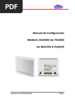 Pasos para Crear en Modo Puente Modem Telmex Fibra | PDF
