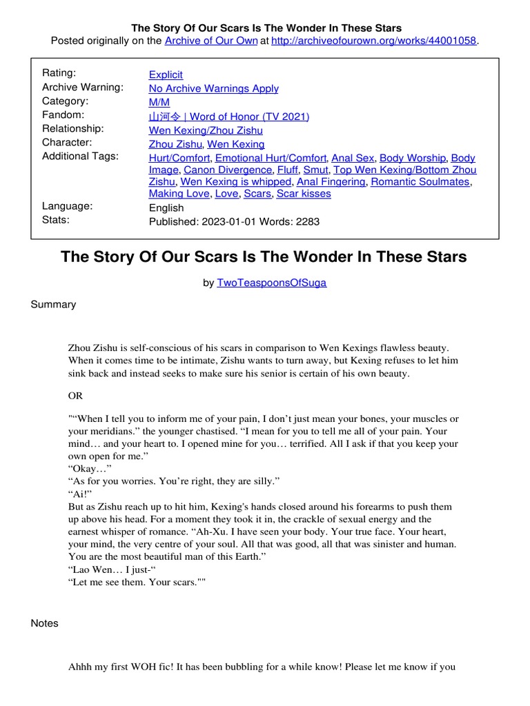 The Story of Our Scars | PDF | Human Anatomy