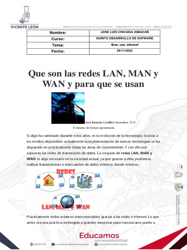 Resumen Lan Wan | PDF | Red de computadoras | Topología de la red