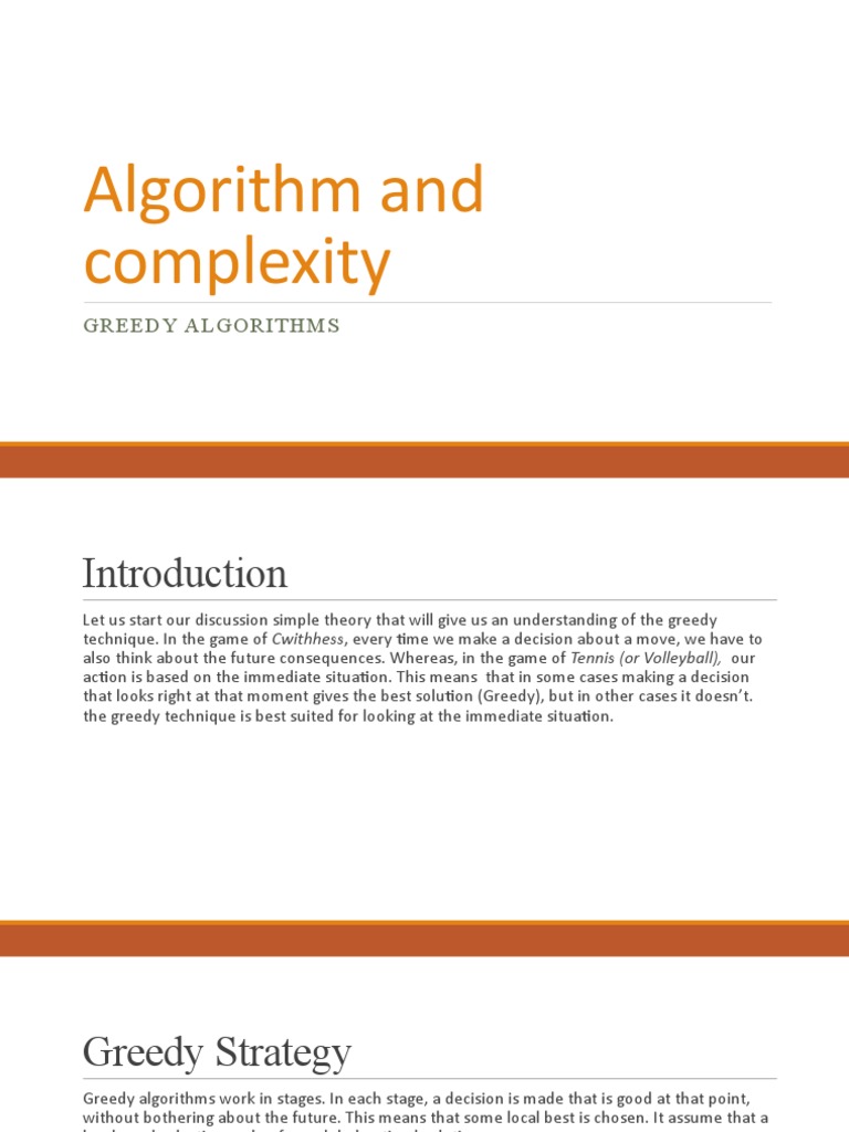 Understanding Greedy Algorithms: An Introduction to Greedy Techniques ... Understanding Greedy Algorithms: An Introduction to Greedy Techniques ...