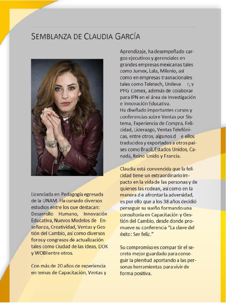 Semblanza Claudia Garcia | PDF