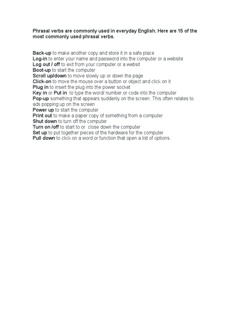15 Commonly Used Phrasal Verbs Explained: A Guide to Navigating ... 15 Commonly Used Phrasal Verbs Explained: A Guide to Navigating ...