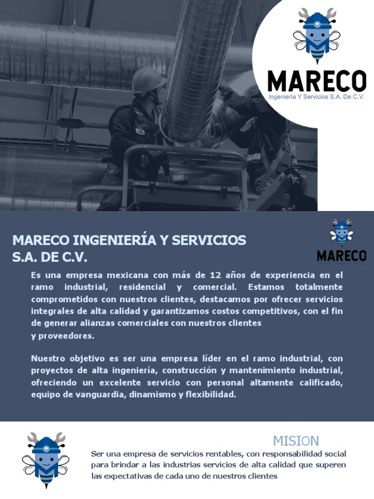 Mareco: Líder en Ingeniería y Construcción | PDF | Calidad (comercial ...