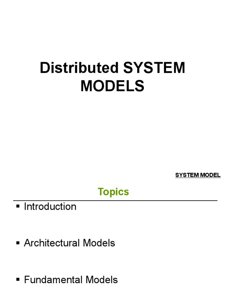 Lesson 2 System - Models | PDF | Peer To Peer | Computer Network