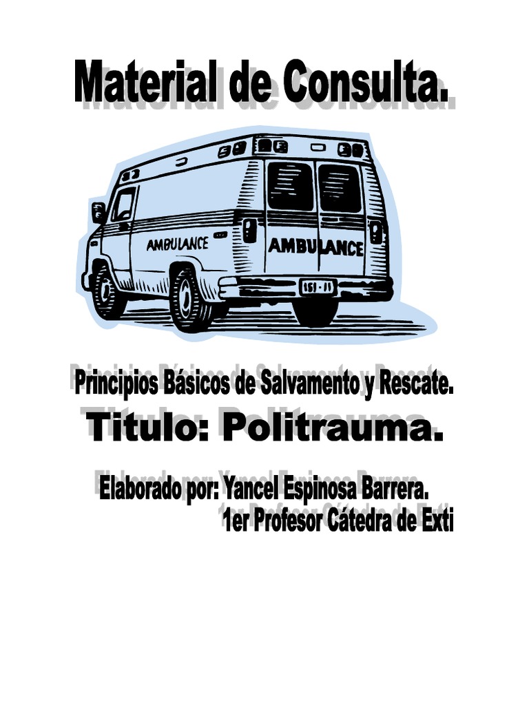 Politrauma | PDF | Lesión | Medicina CLINICA