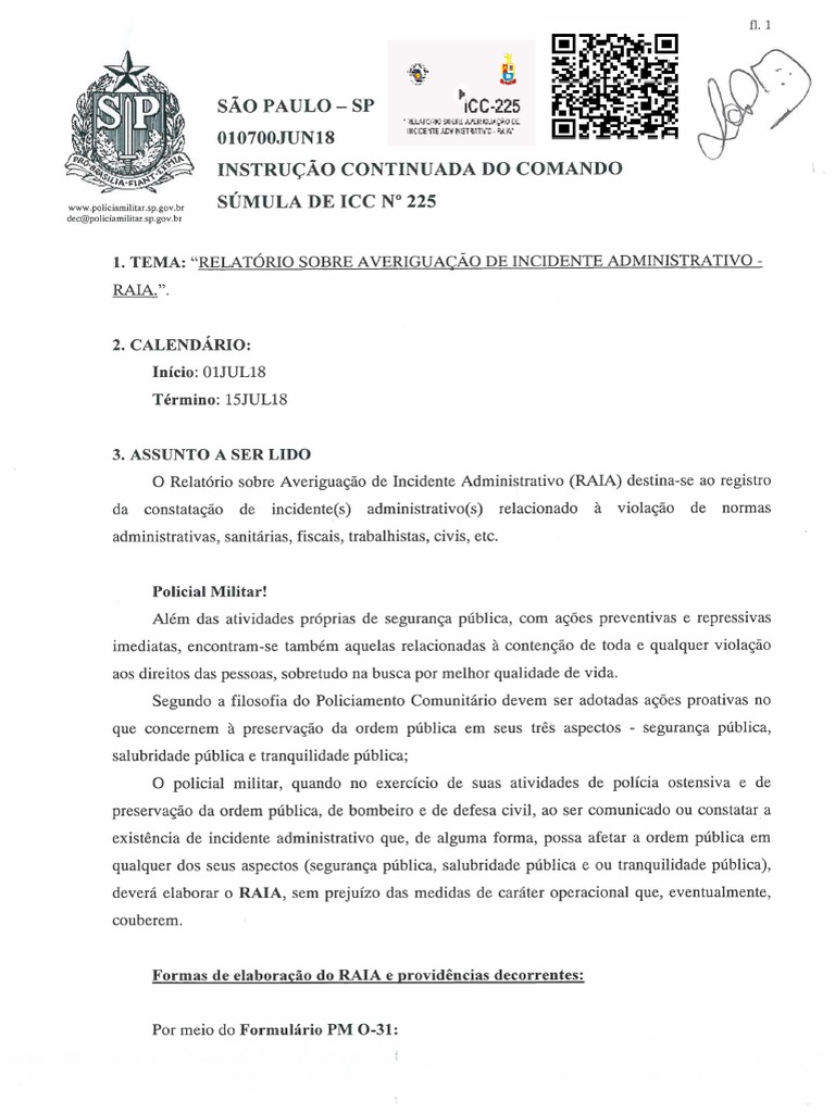 Guia rápido sobre elaboração de Relatório de Incidente Administrativo ...