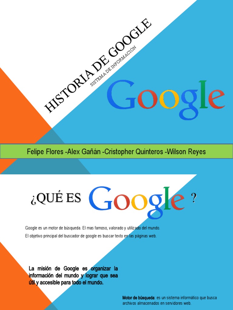 Presentacion Historia de Google | PDF | Android (sistema operativo ...