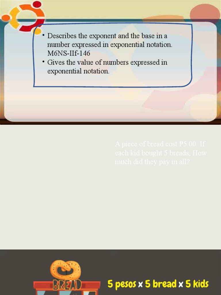 Exponential Notation Pdf Exponentiation Mathematical Concepts