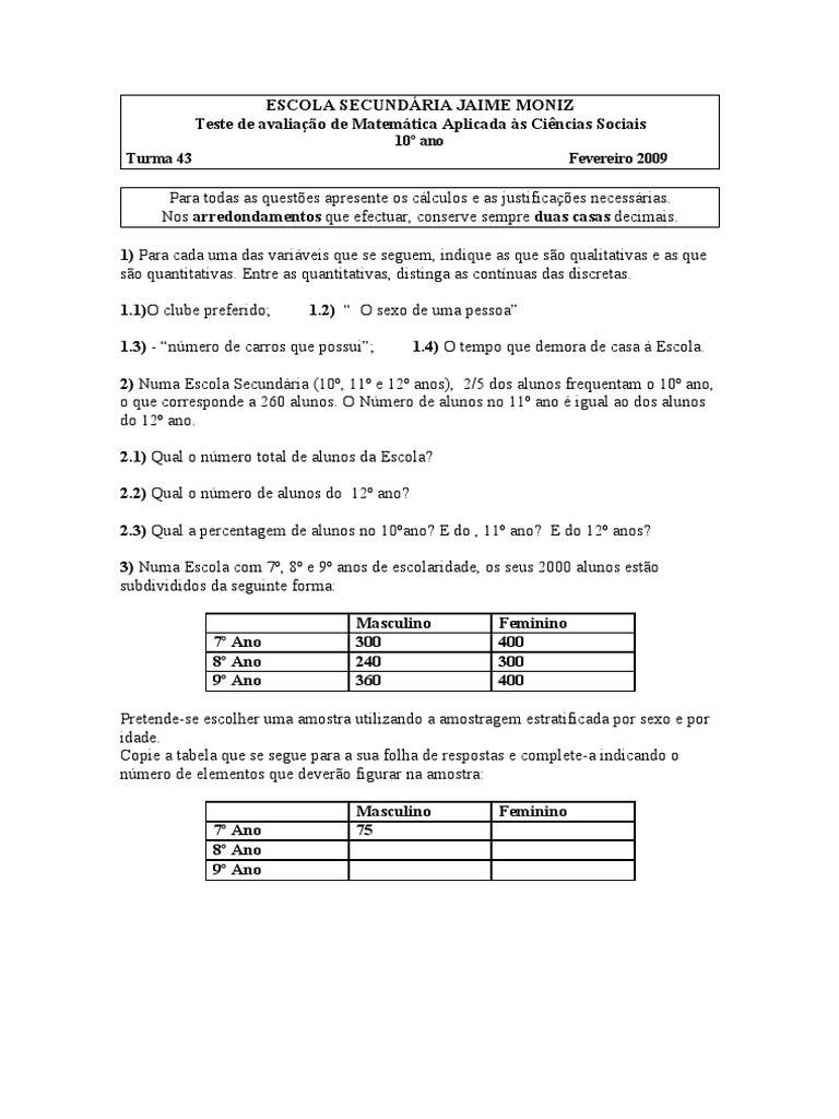 Testes de Macs | PDF