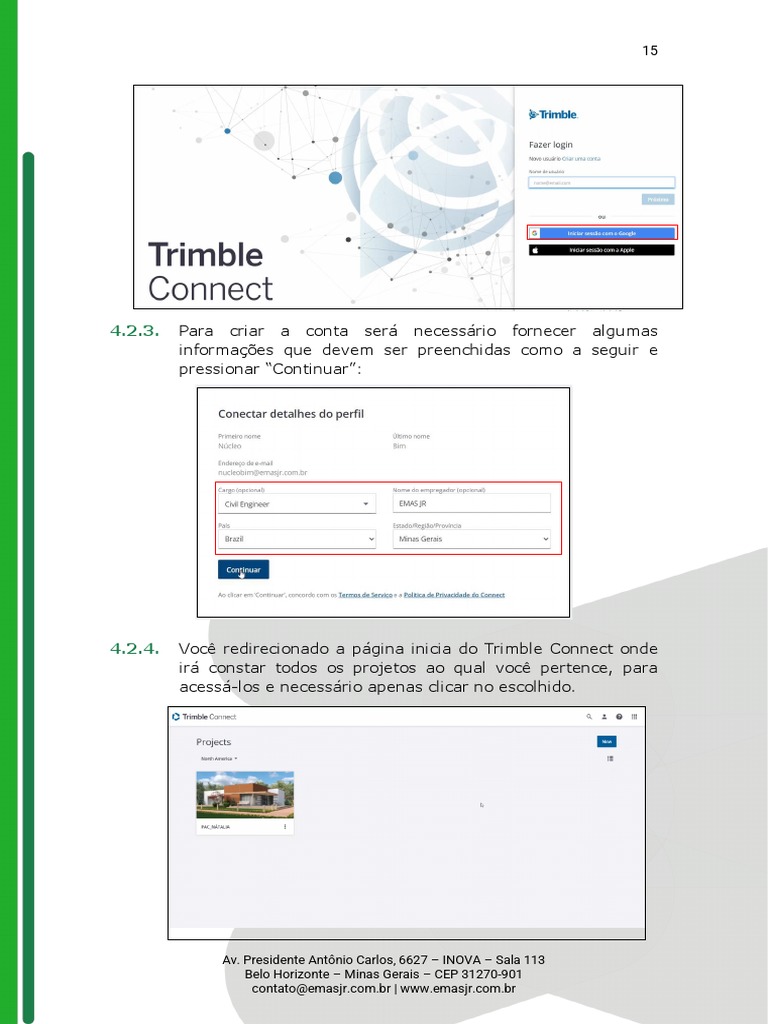 Guia de Uso do Trimble Connect | PDF | Ambiente de desktop | Software ...