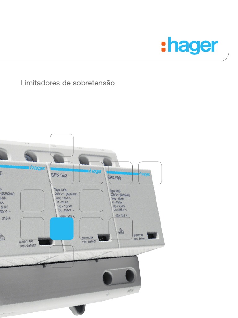 Hager Folheto Limitadores | PDF | Terra | Relâmpago