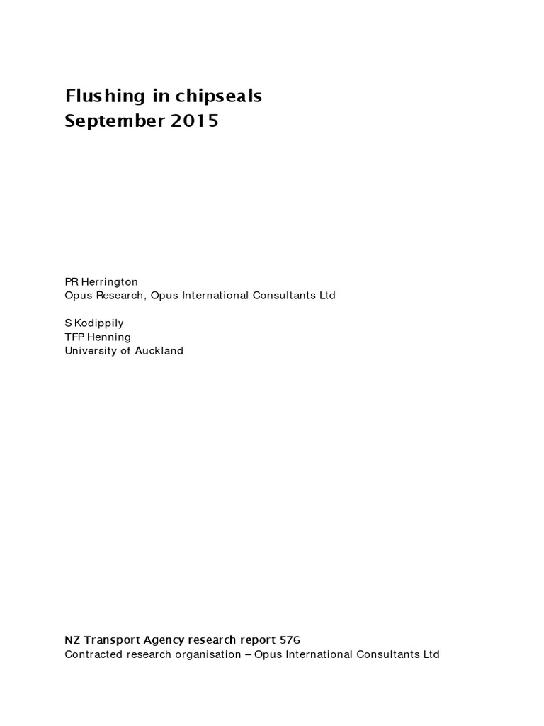 576 Flushing in Chipseals | PDF | Road Surface | Asphalt