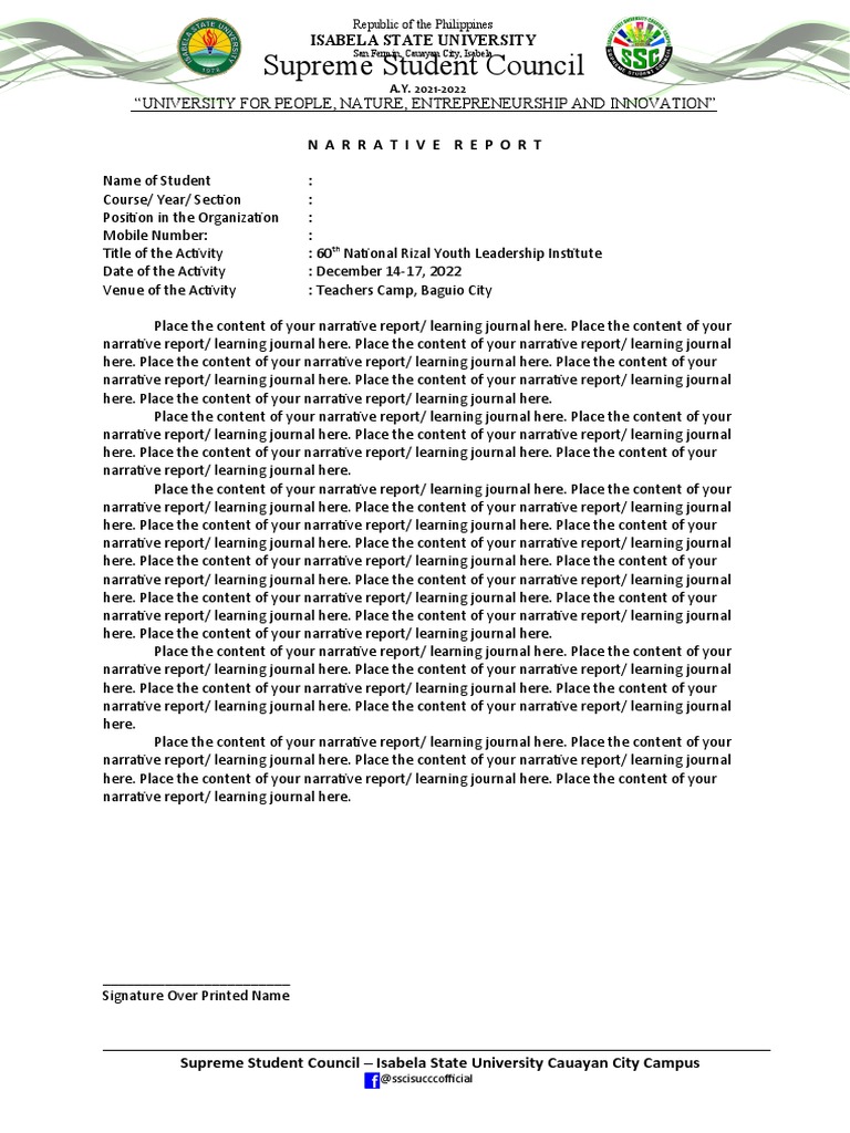 Learning Journal Template | PDF