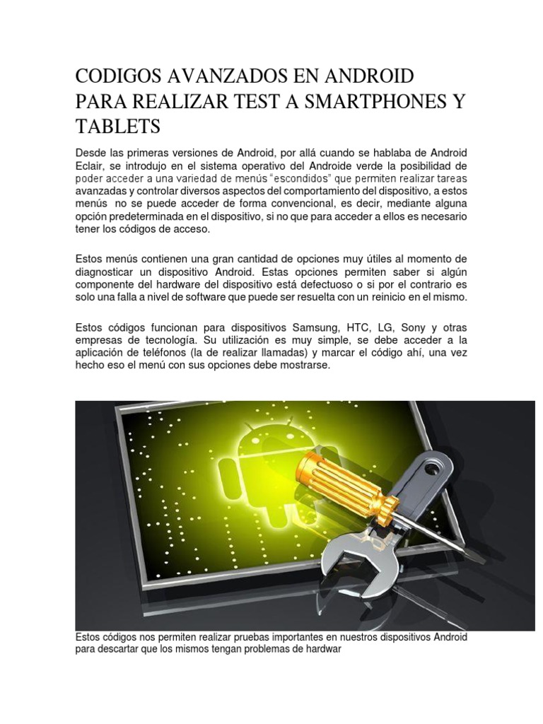 Codigos Avanzados en Android | PDF | Android (sistema operativo ...
