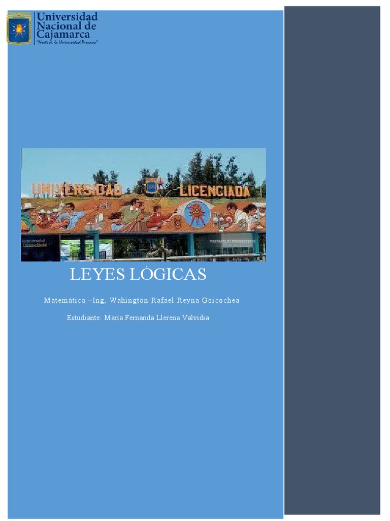 Leyes Lógicas y Principios de Razonamiento | PDF | Lógica | Proposición