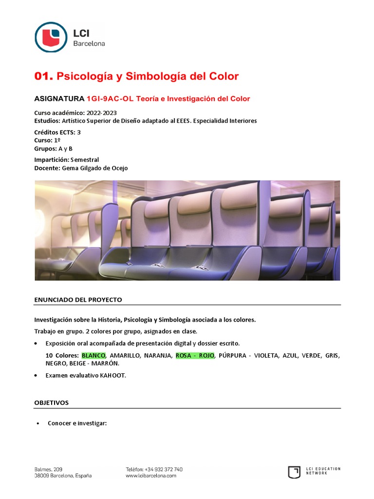 Psicologia y Simbologia Del Color DI A 2022 | PDF