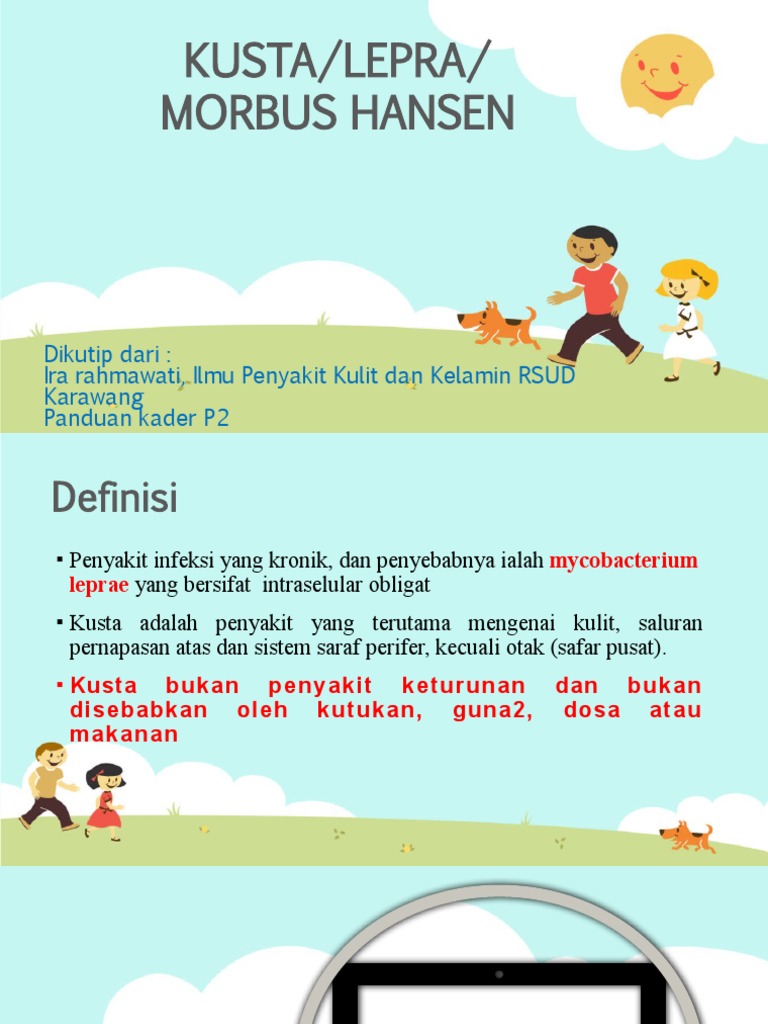 Morbus Hansen Leprosy Kusta Refrat | PDF