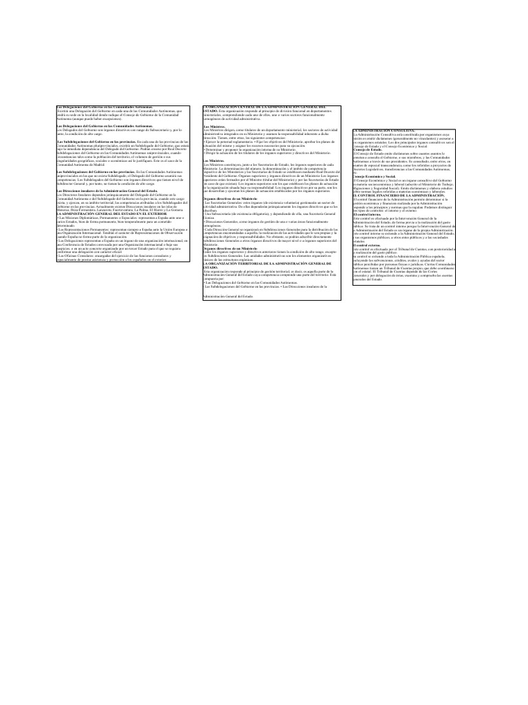 GTJ Tema 3 | PDF | Ministerio (Departamento de Gobierno) | Gobierno