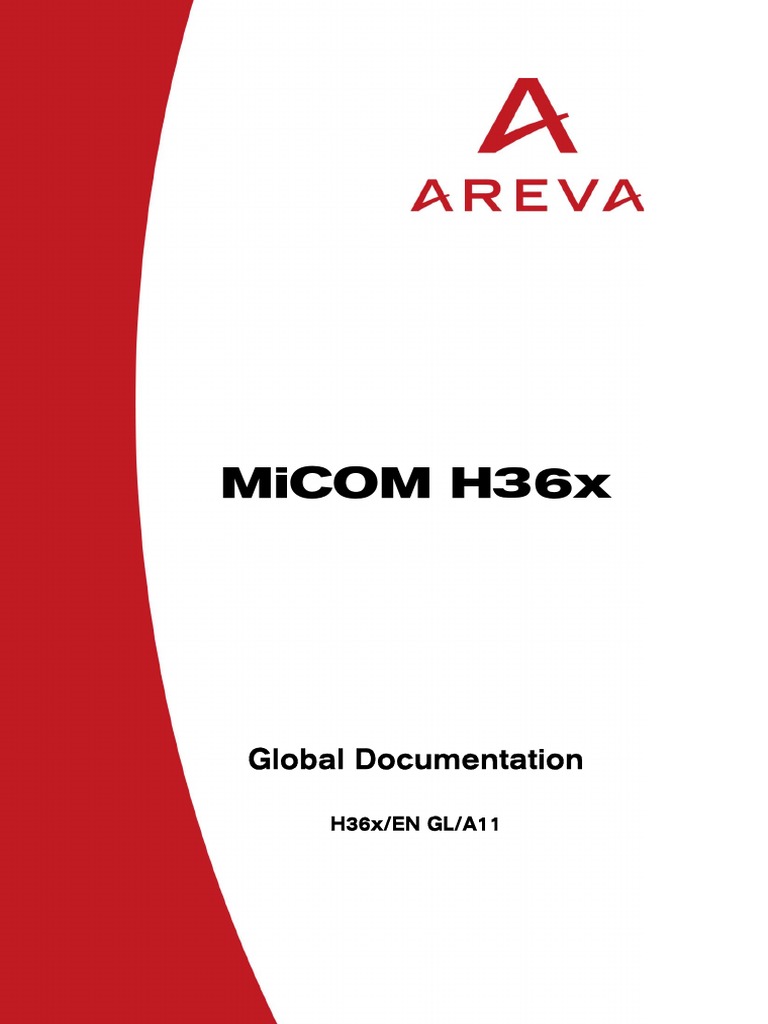 AREVA-H36x ENGL A11 | PDF | Capacitor | Ethernet