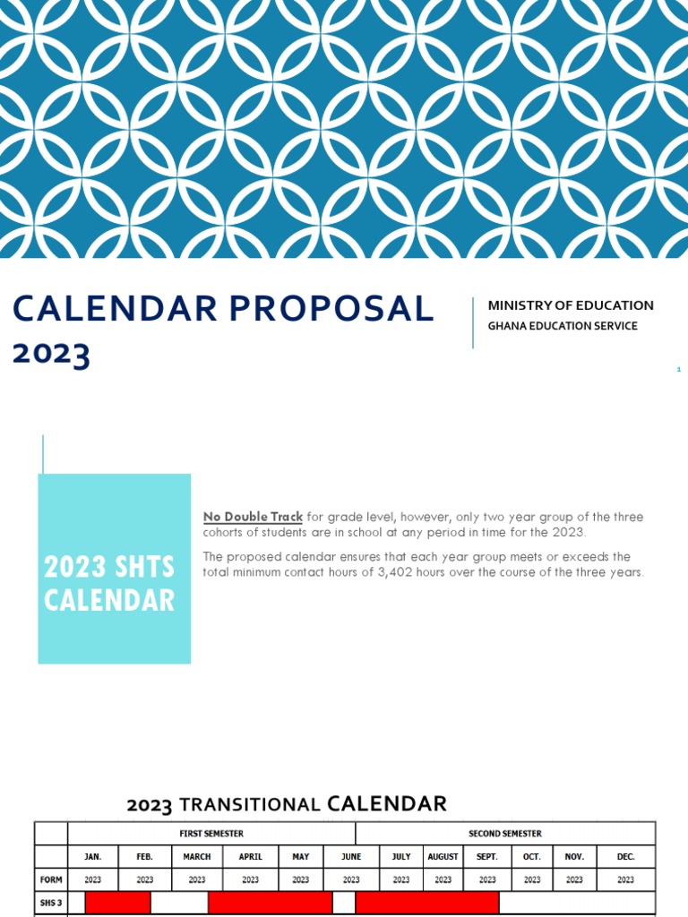 2023 SHS Academic Calendar Proposal | PDF | Academic Term | Educational ...