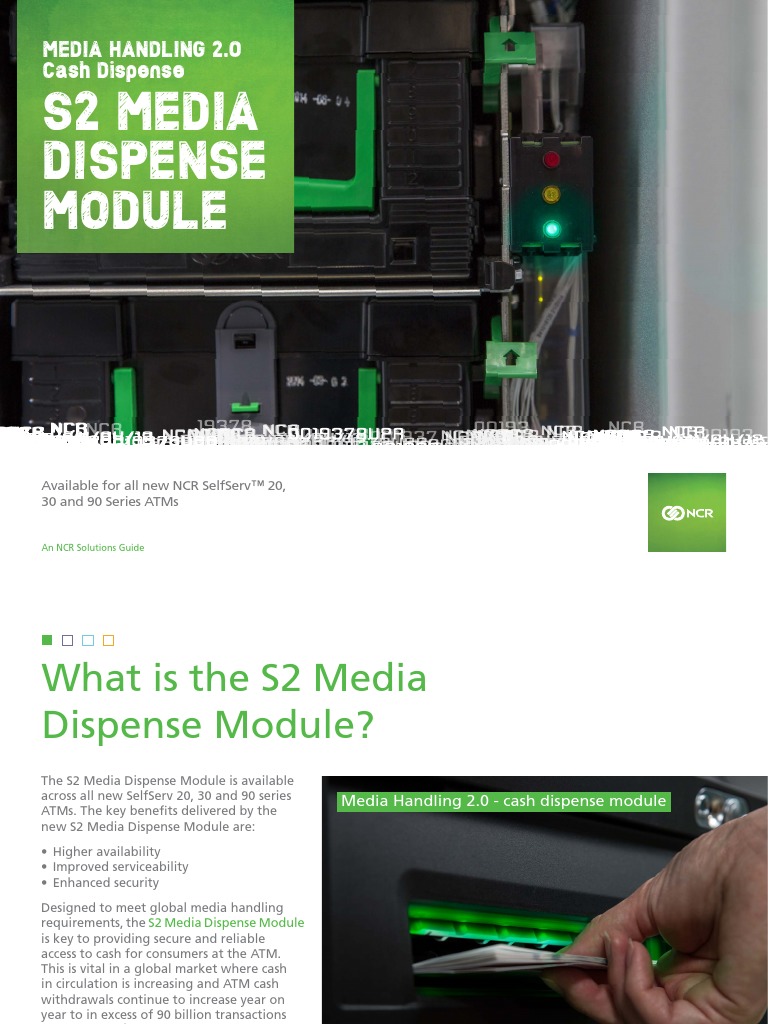 S2 Media Dispense Module | PDF | Automated Teller Machine | Banks