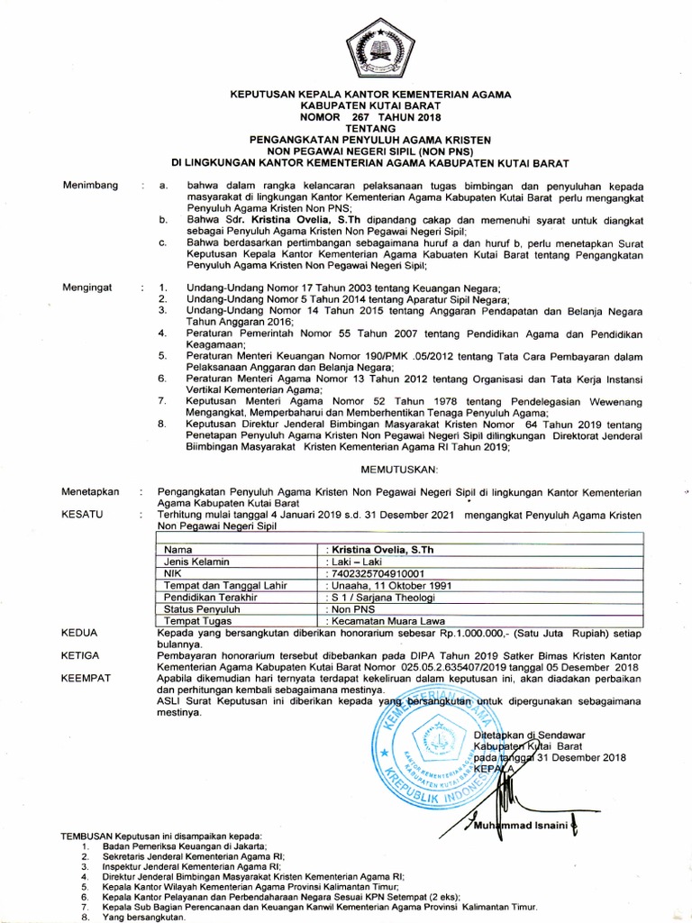 SK Penyuluh 2019 & 2020 | PDF SK Penyuluh 2019 & 2020 | PDF