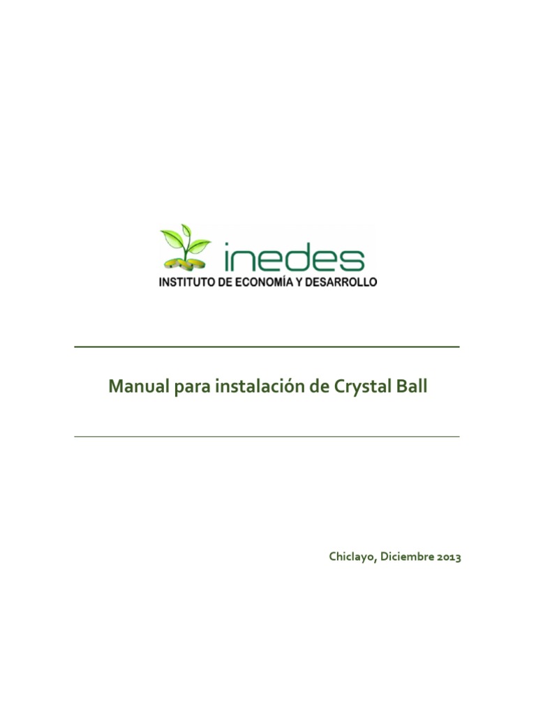 Instalación de Crystal Ball en Excel | PDF | Microsoft Windows | Windows 7