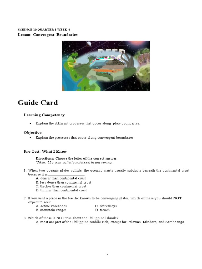 Science - G10 - Week 4 | PDF | Plate Tectonics | Earthquakes