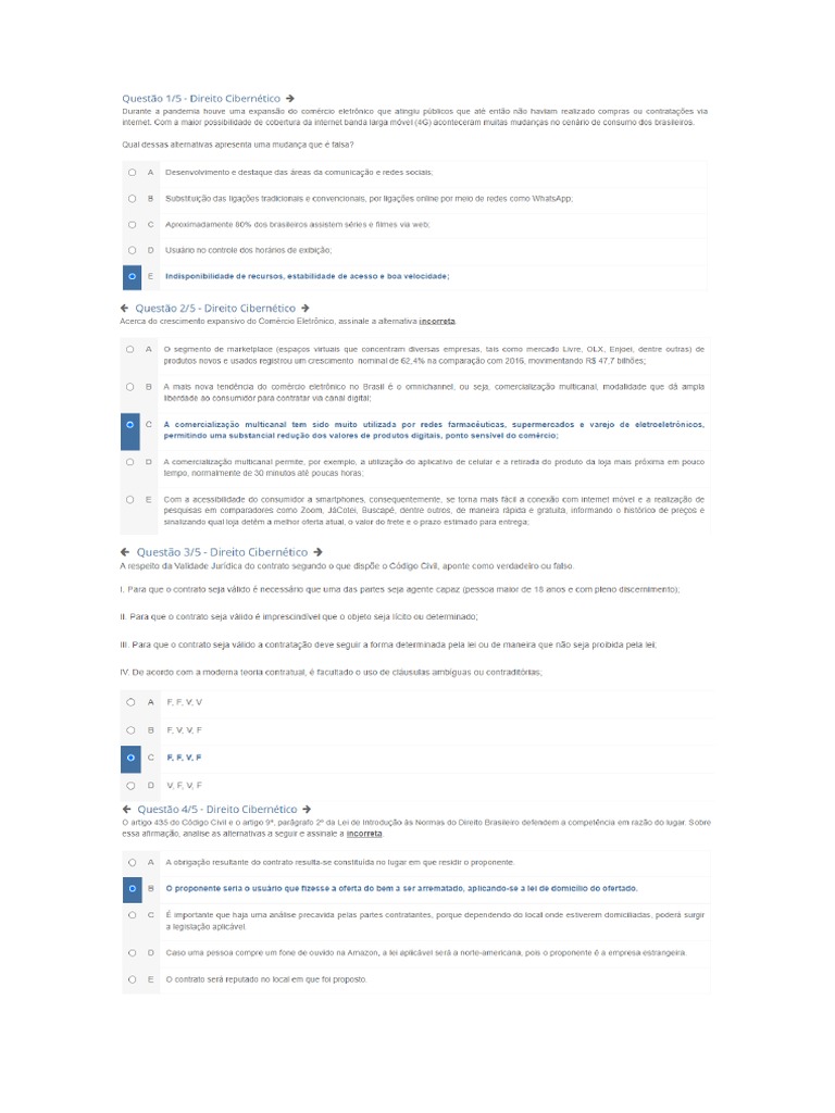 Apol 3 Direito Cibernetico | PDF