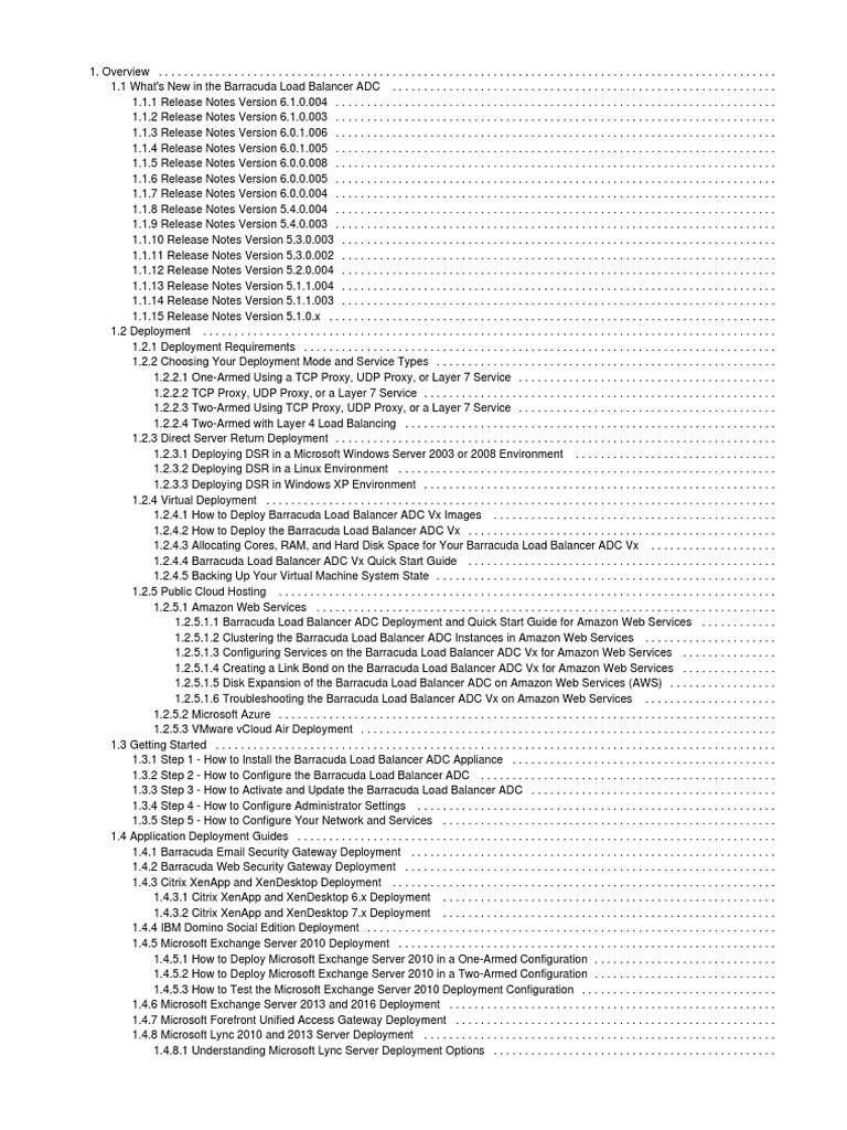 Barracuda Load Balancer ADC 使用手冊 | PDF | Transport Layer Security ...