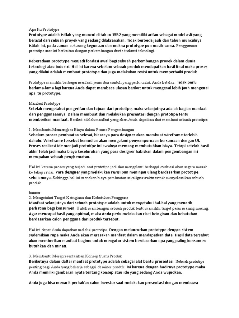 Apa Itu Prototype Pdf