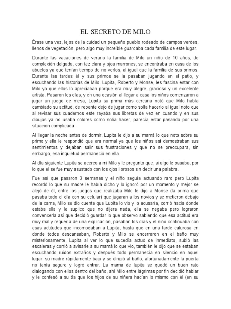 El Secreto de Milo | PDF