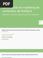Hubspot Digital Marketing Certification Exam Answers ES | PDF | Youtube ...