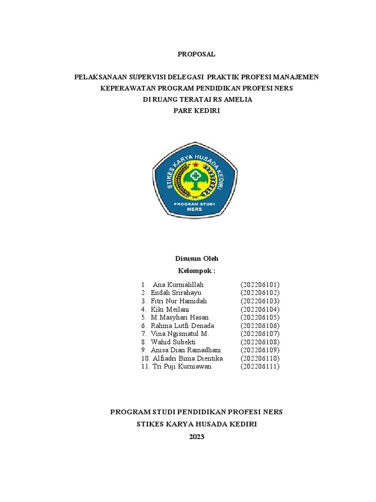 LAMPIRAN PROPOSAL SUPERVISI MANAJEMEN FIX KRM | PDF | Kesehatan Holistik
