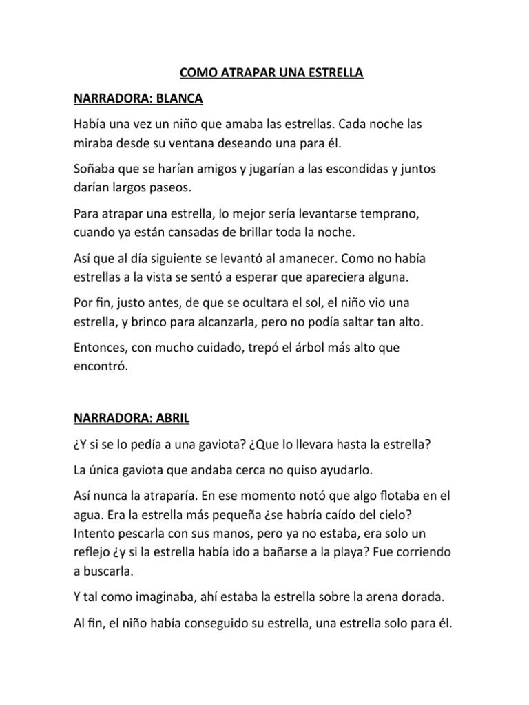 Como Atrapar A Una Estrella Pdf