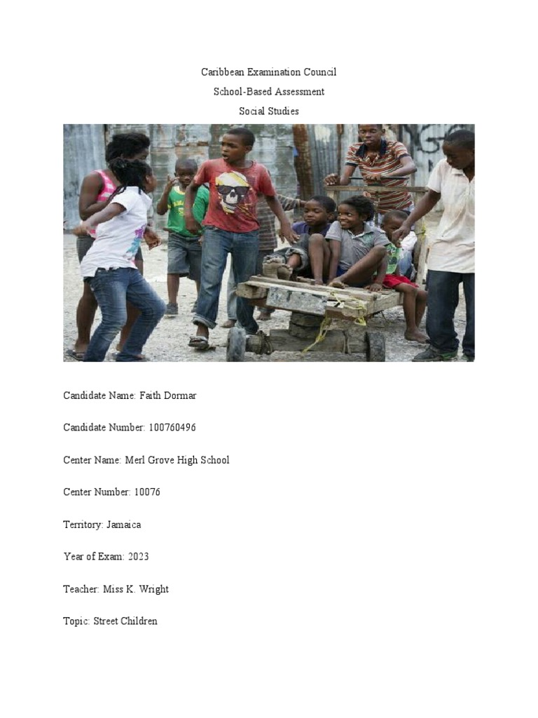 Caribbean Examination Council Docx Social Studies Pdf