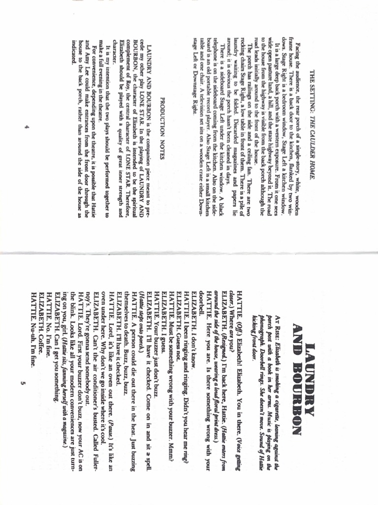 Laundry and Bourbon | PDF