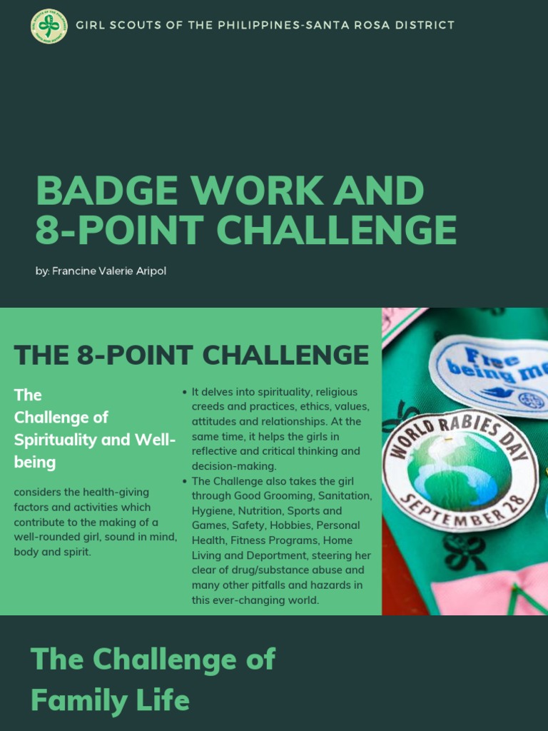 Badge Work and 8 Point Challenge | PDF | Psychology